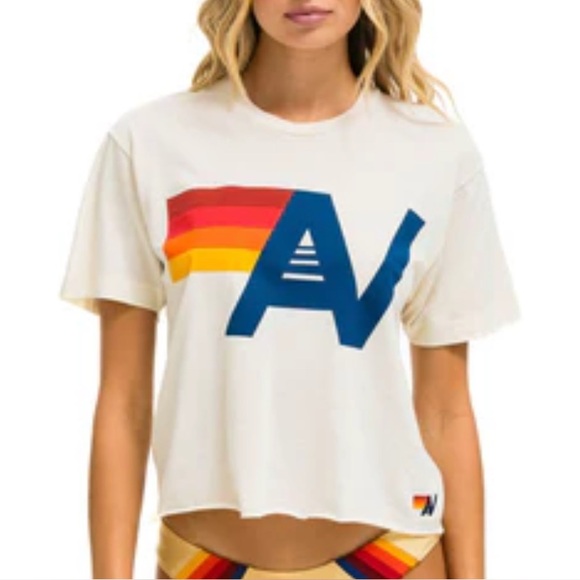 Aviator Nation | Tops | Aviator Nation Logo Boyfriend Tee | Poshmark